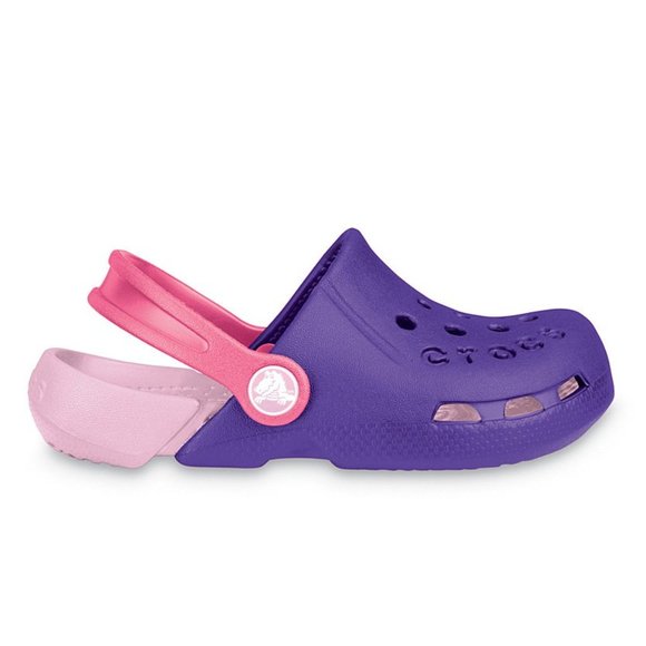 CROCS | Shoes | Crocs Kid Electro Ultraviolet Bubblegum Sling Back Slip ...